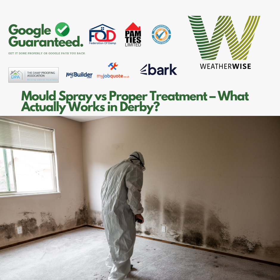 Mould Spray vs Proper Treatment – What Actually Works in Derby?