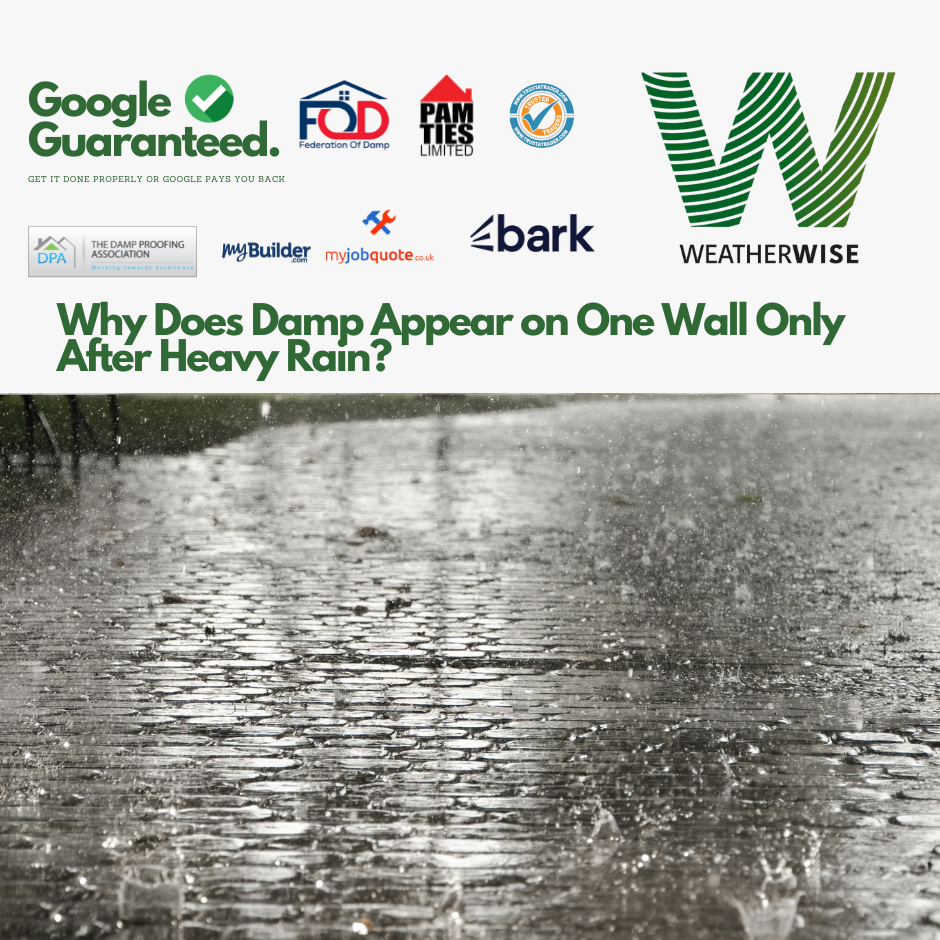 Why Does Damp Appear on One Wall Only After Heavy Rain?